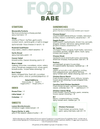Menu — The Babe Salem