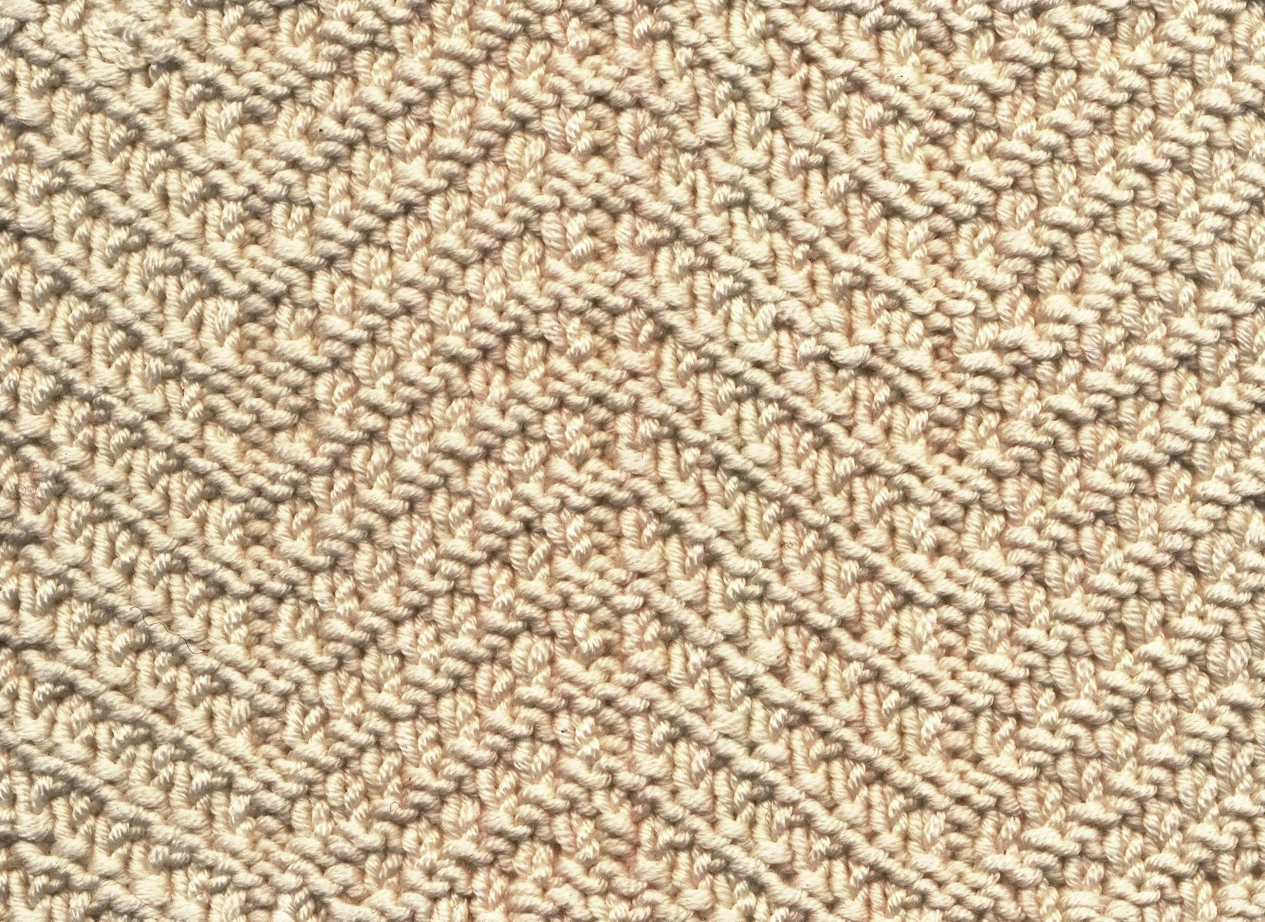 18 sts x 4 rows KPT Broken Chevrons (I-A-11-f-1-f-(3)) — Museum of Knitting