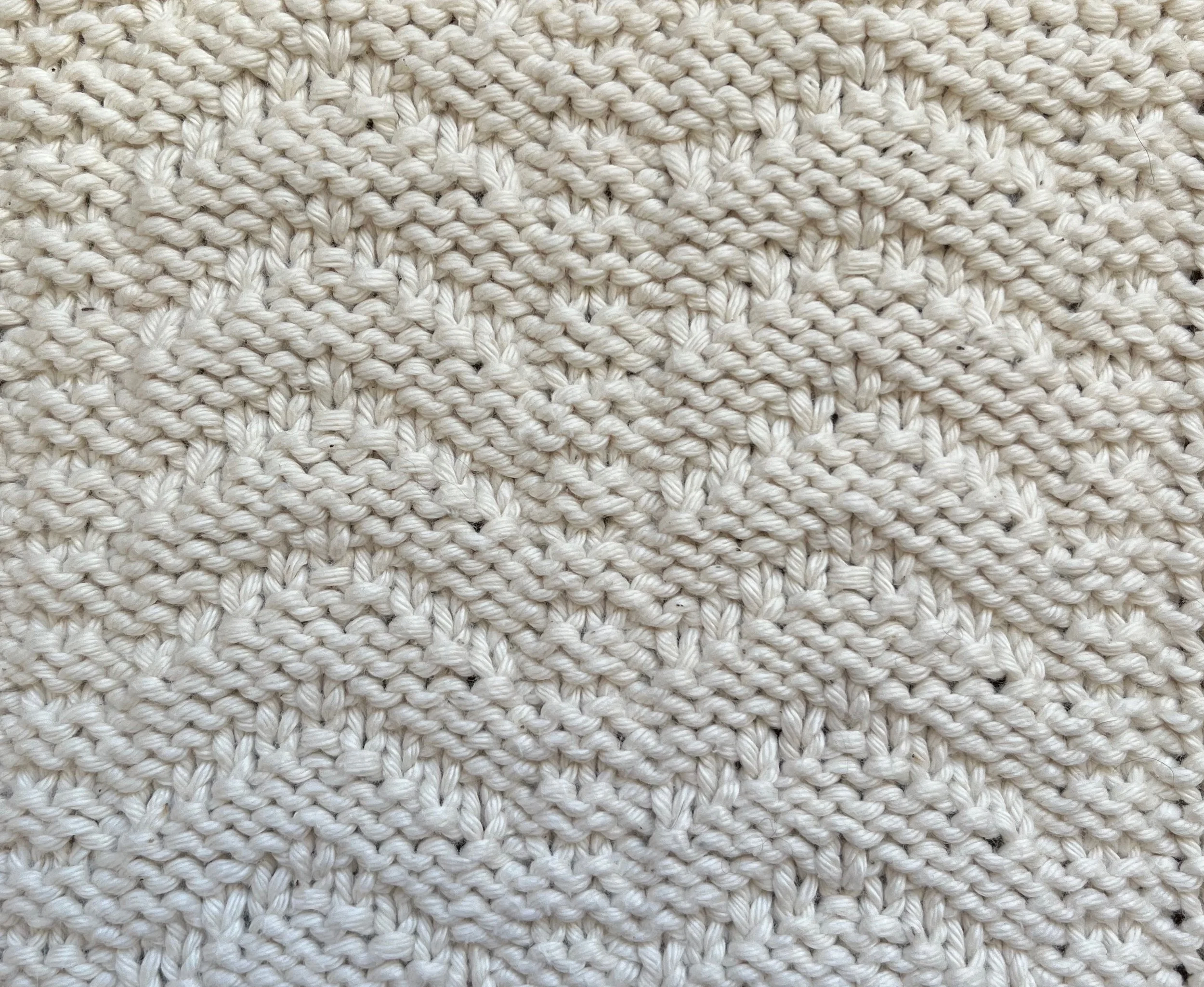 13 sts x 6 rows KPT Moss Chevrons (I-A-11-f-3-(3)) — Museum of Knitting