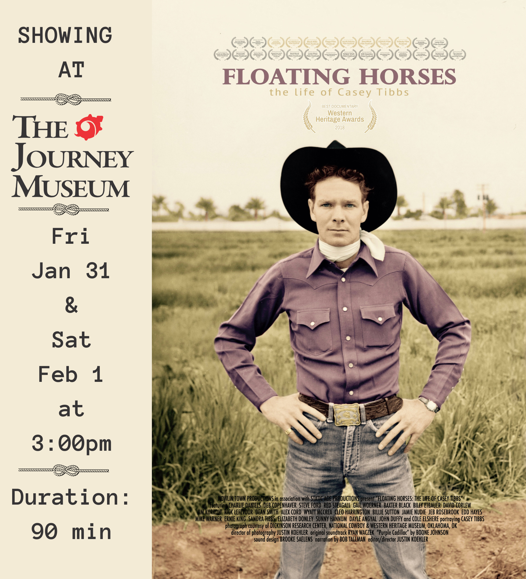 Floating Horses: The Life of Casey Tibbs - Film Screening — The Journey ...
