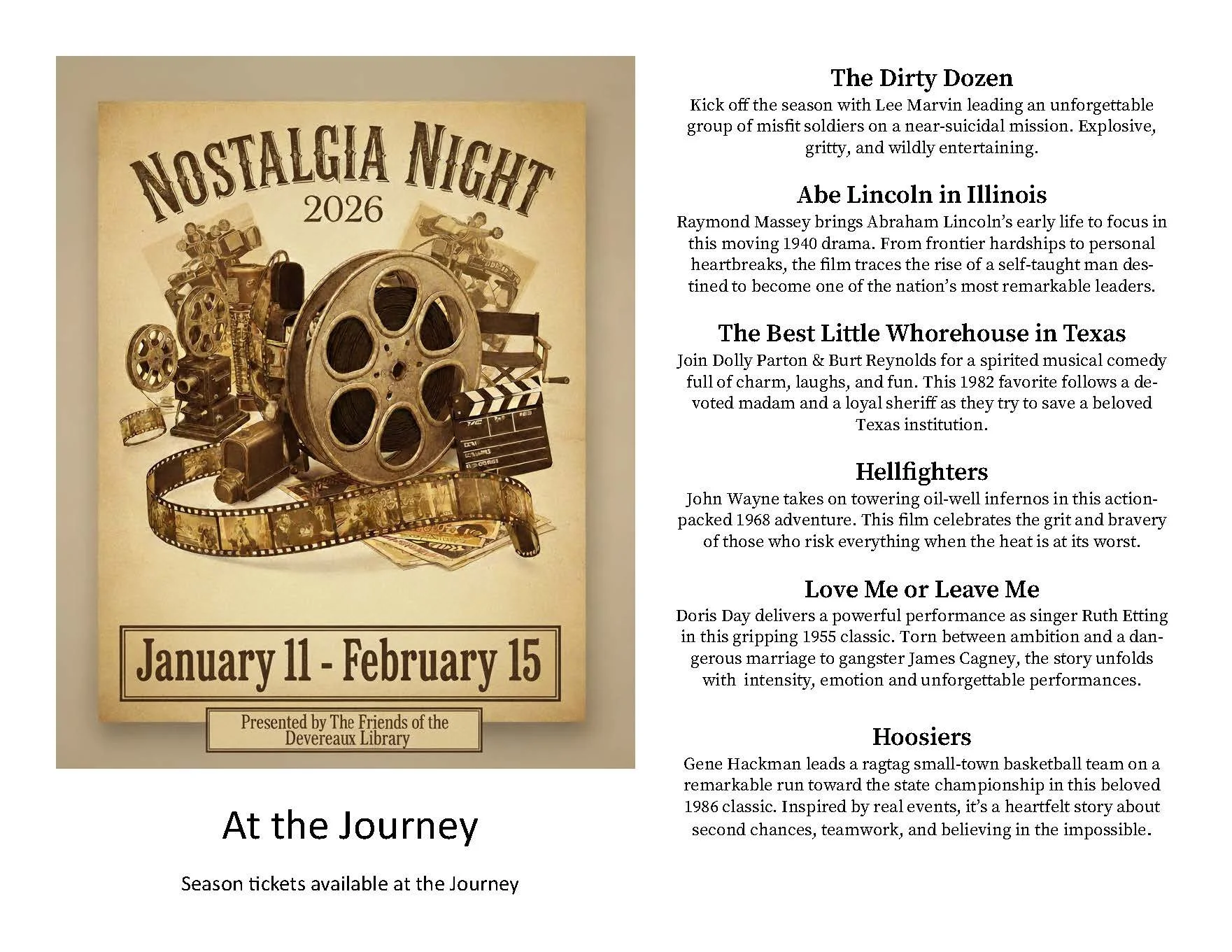Nostalgia Night Film Series — The Journey Museum