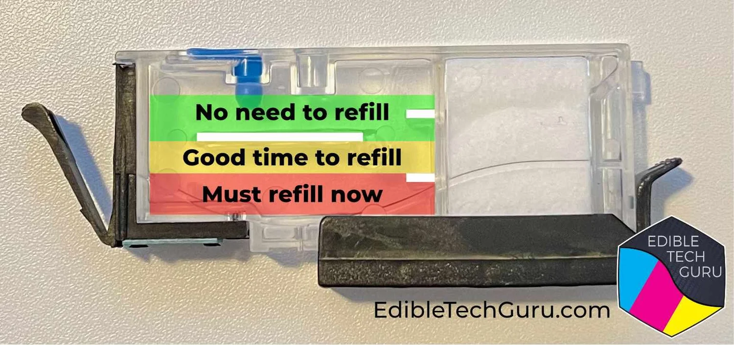 When to Refill Edible Ink Cartridges — Edible Tech Guru