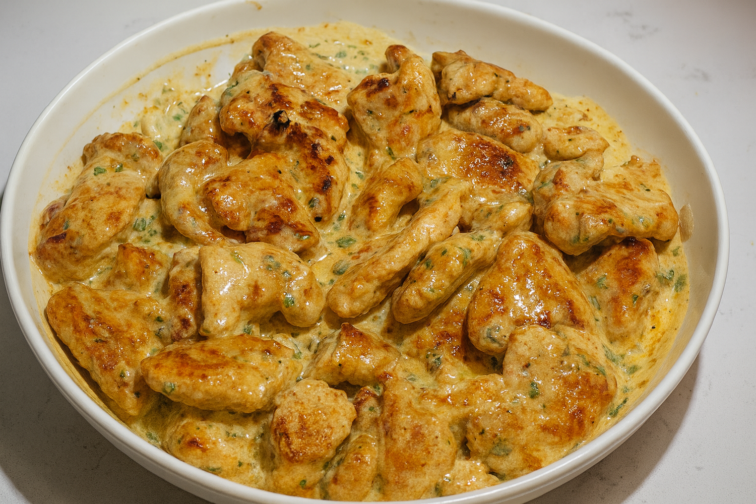 Creamy Lemon Herb Chicken Bites (15-Minute Skillet Dinner) — HomeCookBlog