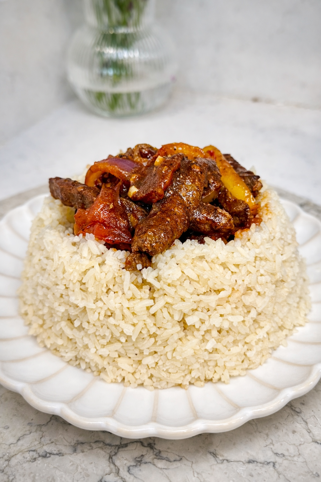 High-Protein Peruvian Beef Stir Fry Bowl (Lomo Saltado) — HomeCookBlog