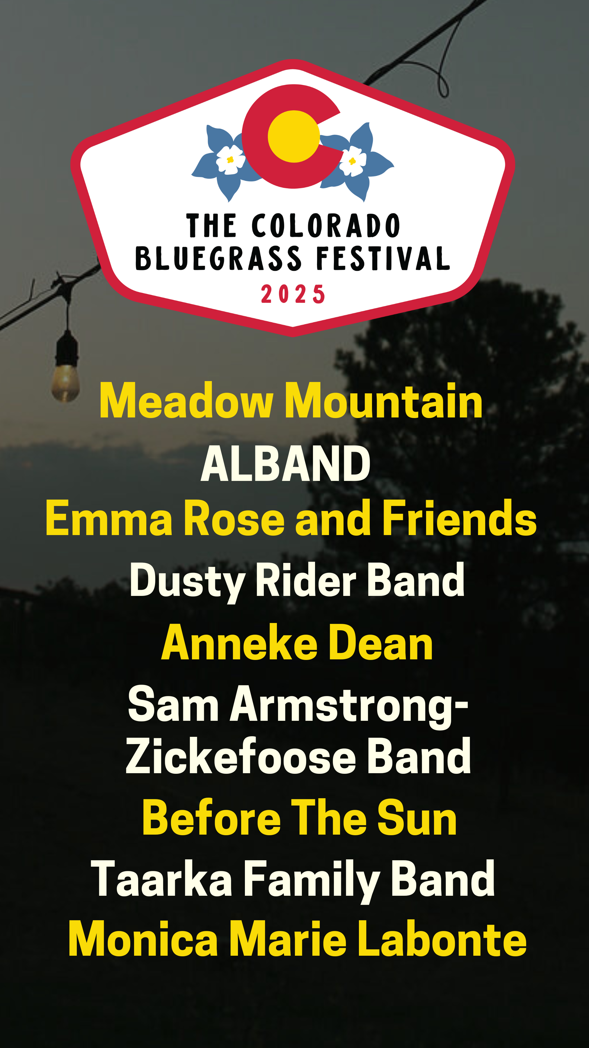 The Colorado Bluegrass Festival