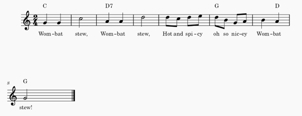 Wombat Stew — Early Reading and Music