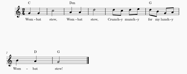 Wombat Stew — Early Reading and Music