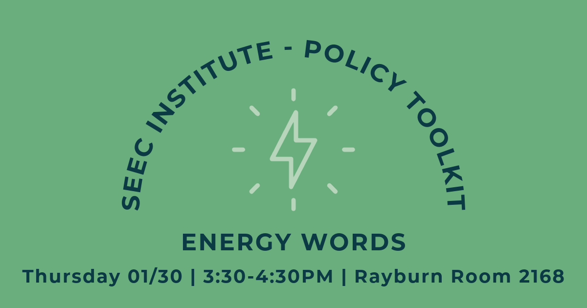 Policy Toolkit: Energy Words — SEEC Institute