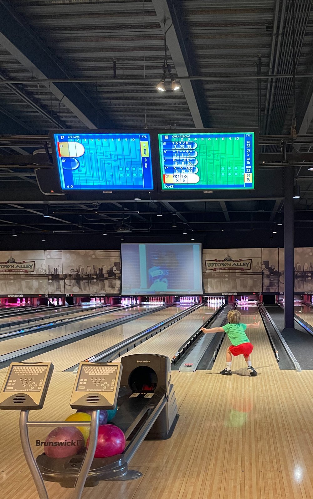 Bowling at Uptown Alley Richmond, VA Kids Indoor Fun — Virginia Family Fun