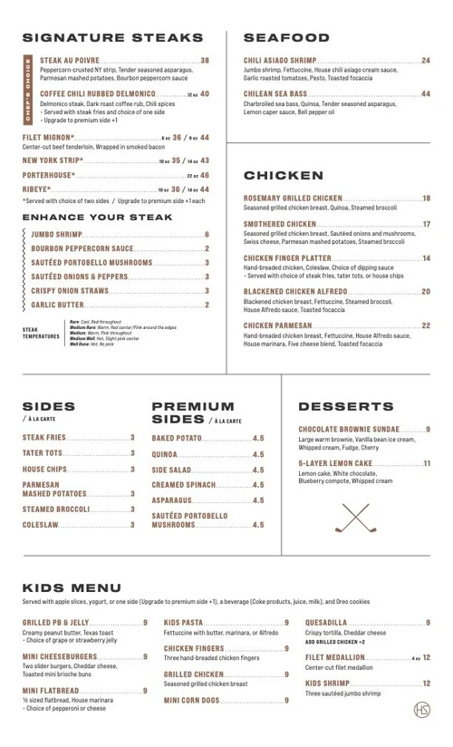 Menu — The Haven @ Hickory Stick