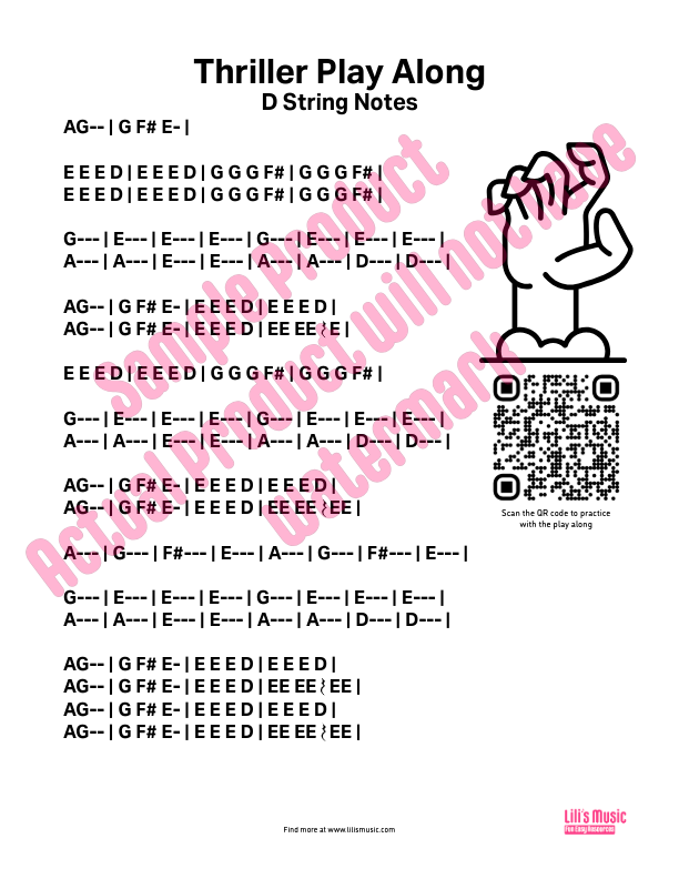 Golden Play Along Notes — Lilis Music