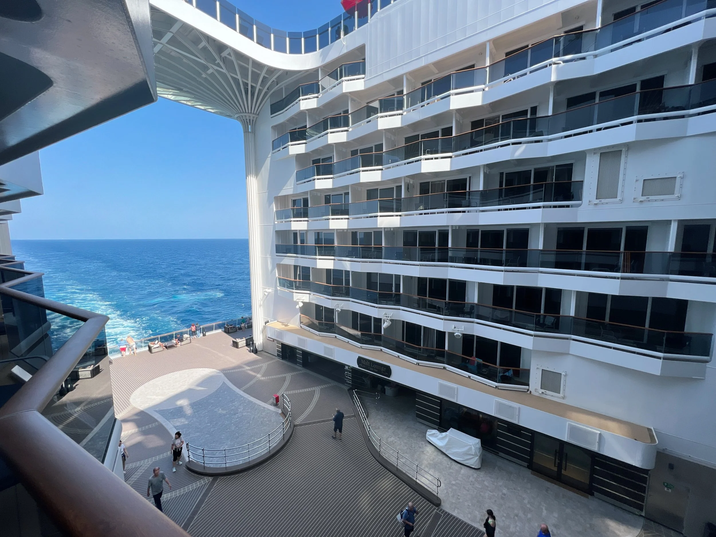 This Cruise Ship Balcony Looks at ANOTHER BALCONY! MSC World Europa: Deluxe Balcony with ...