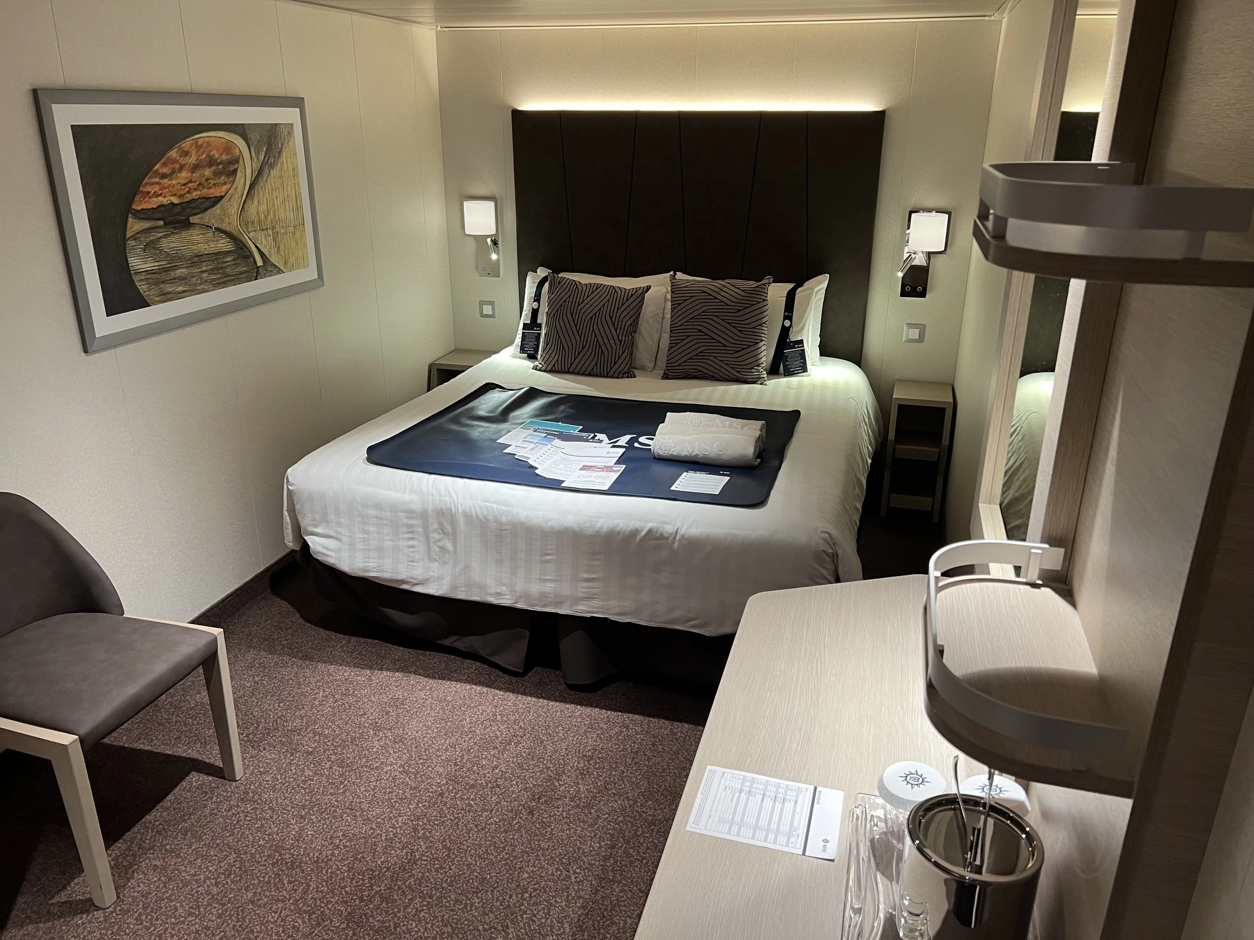 My honest review of my 'Deluxe Interior' cabin onboard MSC World Europa ...