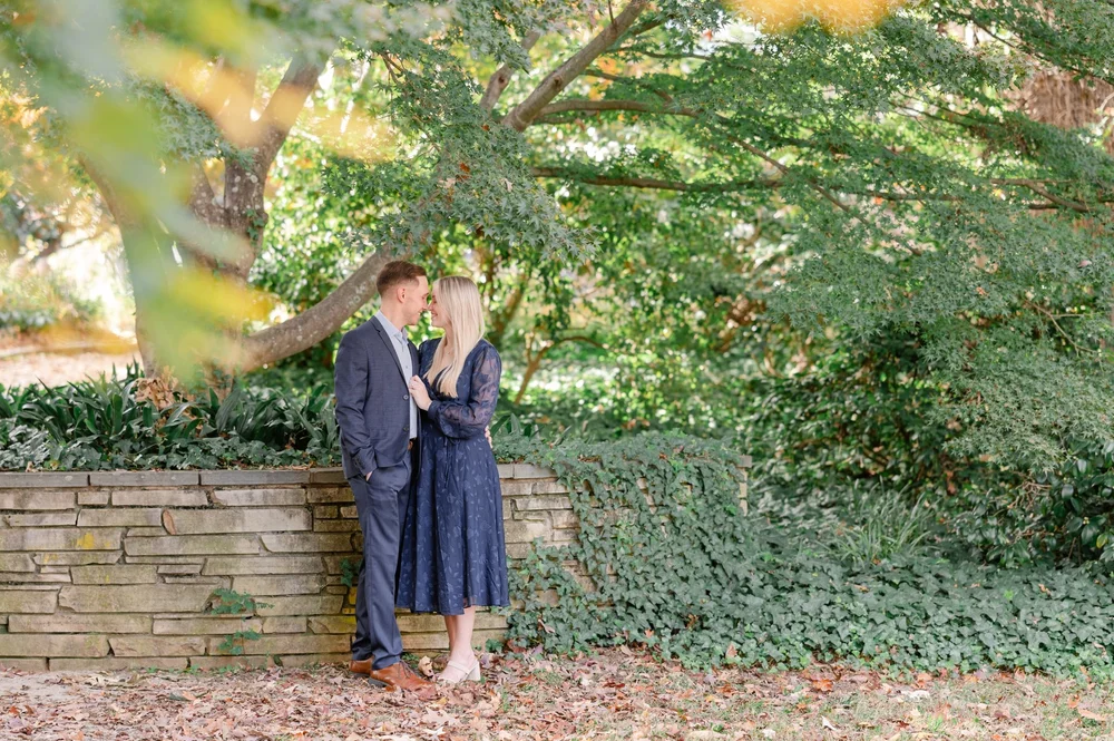 Fall Engagement Photos in Raleigh NC at Fred Fletcher Park