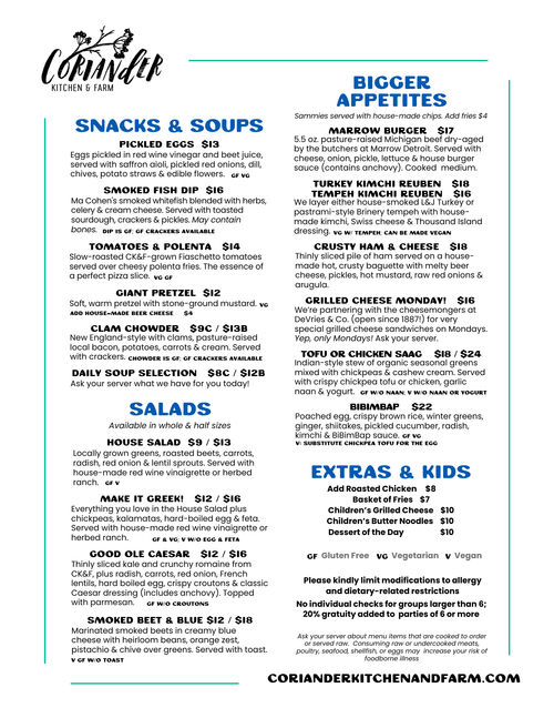 Eat — Coriander Kitchen