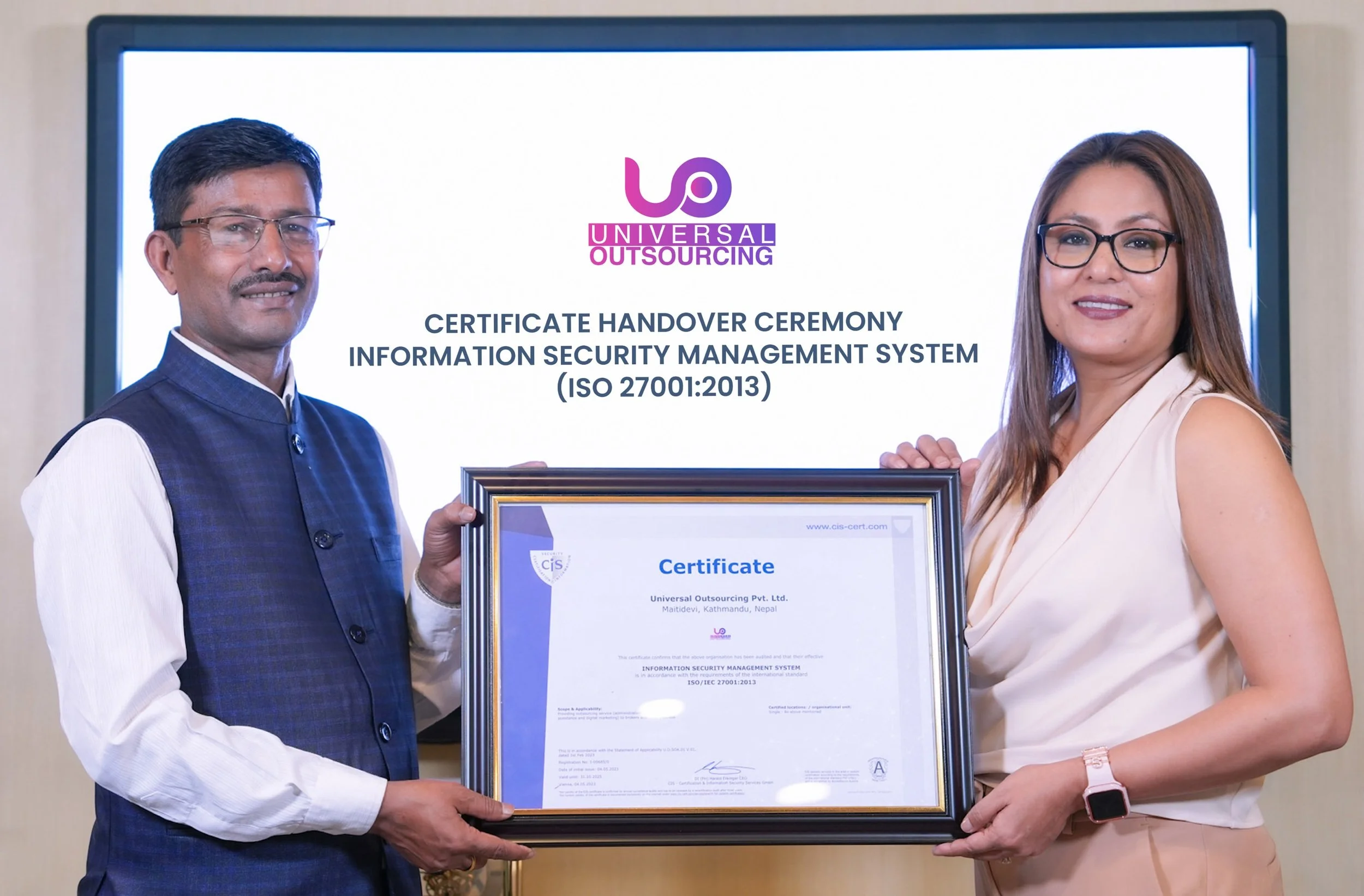 ISO Certification — Universal Outsourcing