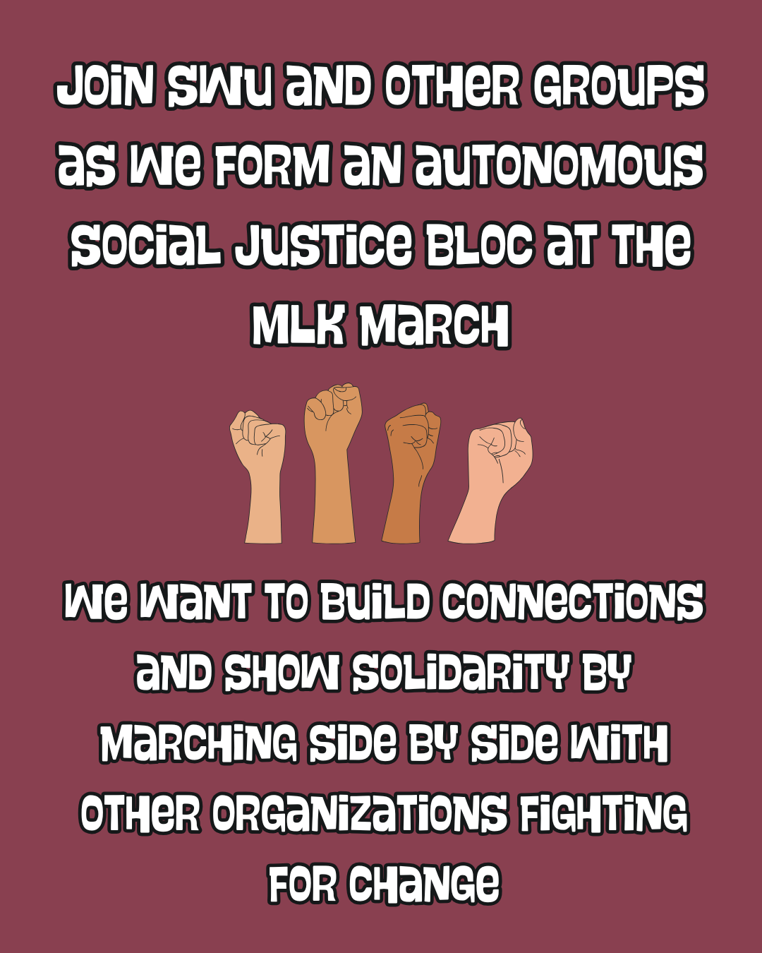 Join SWU As We Build An Autonomous Social Justice Bloc at the MLK March ...