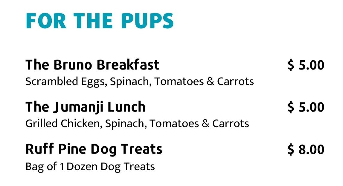 Menu — Rollover Cafe