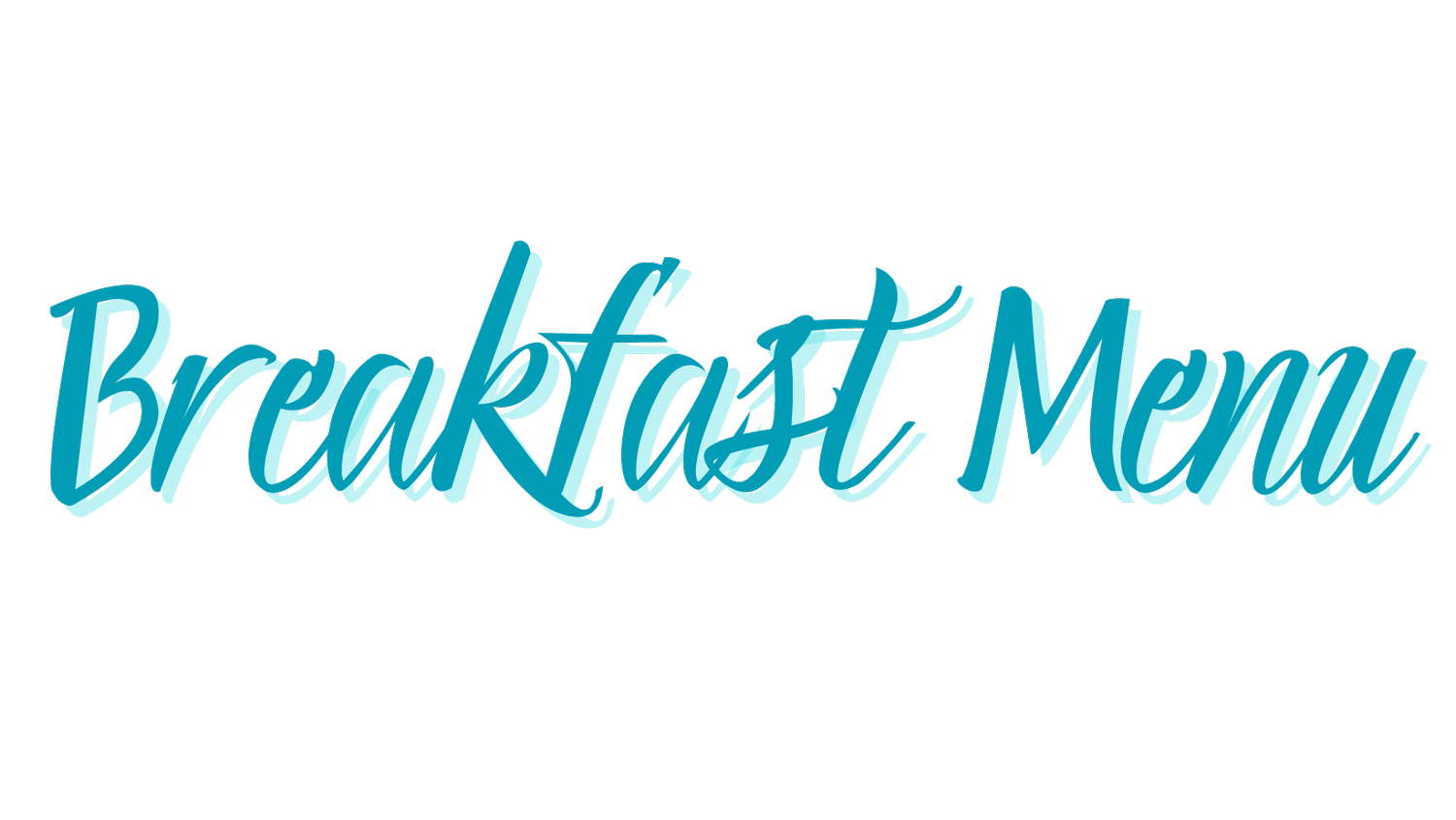 Menu — Rollover Cafe