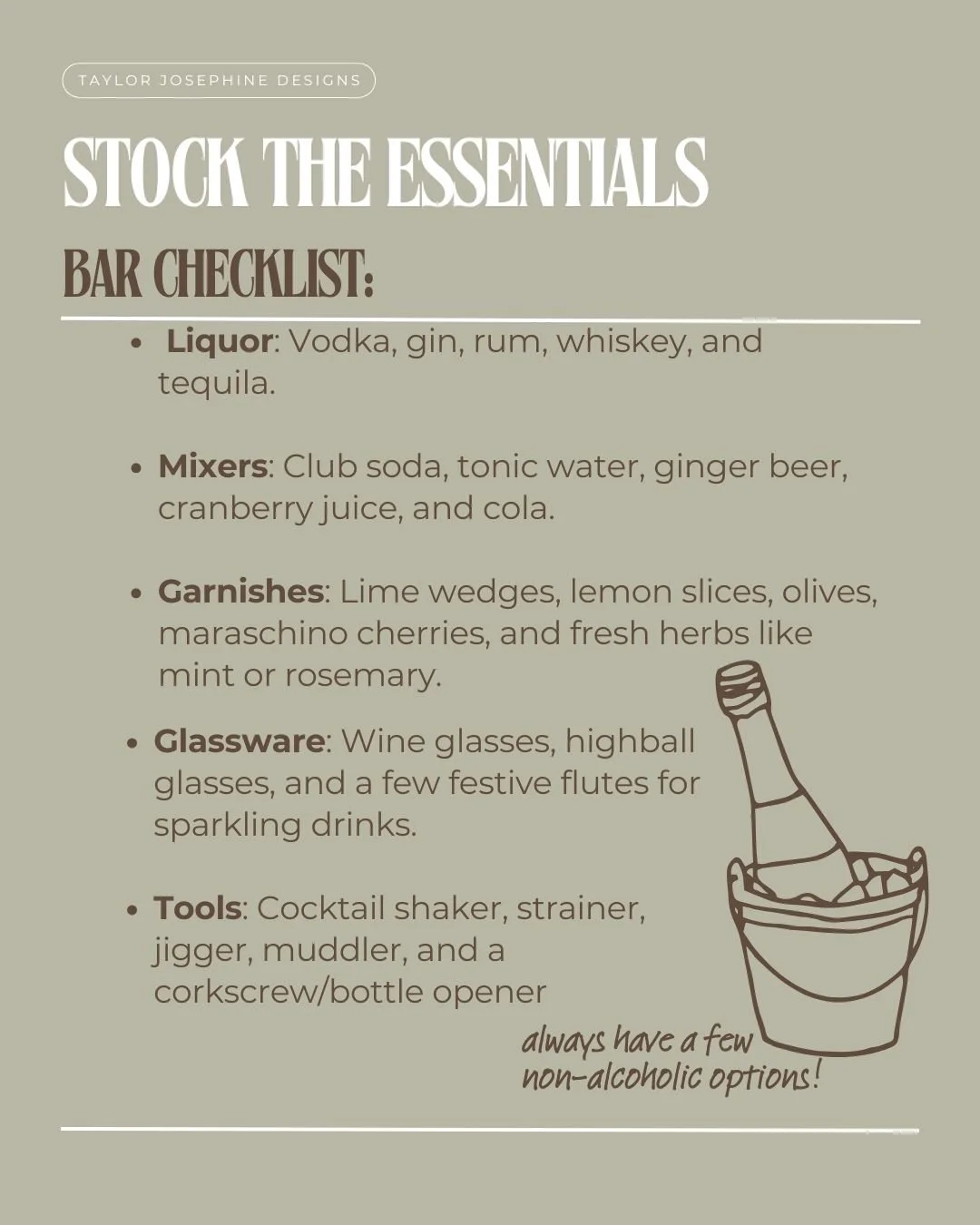 Our Favorite Ways to Set Up a Festive Bar for your Holiday Party ...