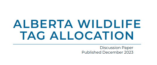 Alberta Wildlife Tag Allocation Discussion Paper — Alberta Wildlife ...
