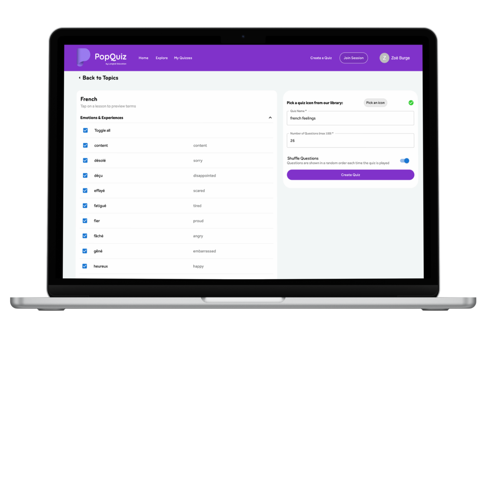 PopQuiz: Classroom Quiz App for Student Engagement — PopSuite