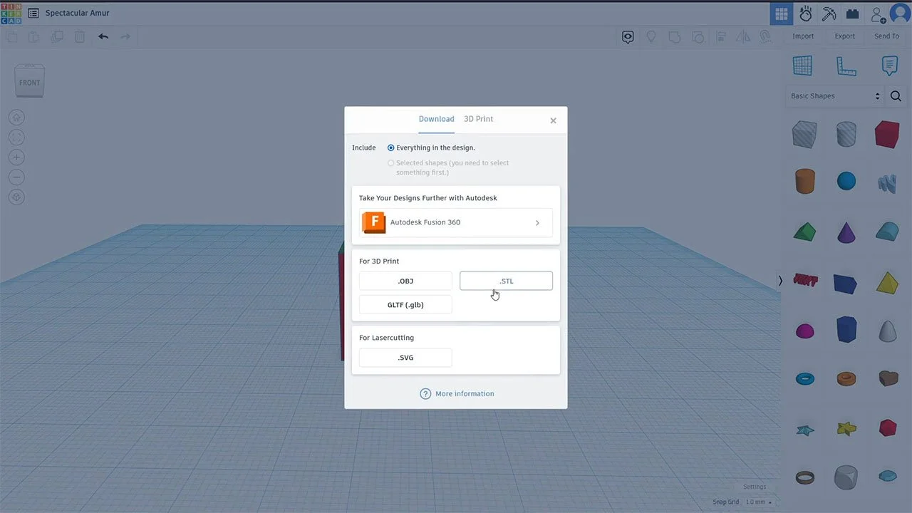 TinkerCad to FlashPrint (How to Design & Print a 3D Model) — LT3D