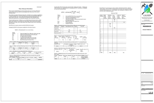 Water Use Calculations — Liaison Landscapes