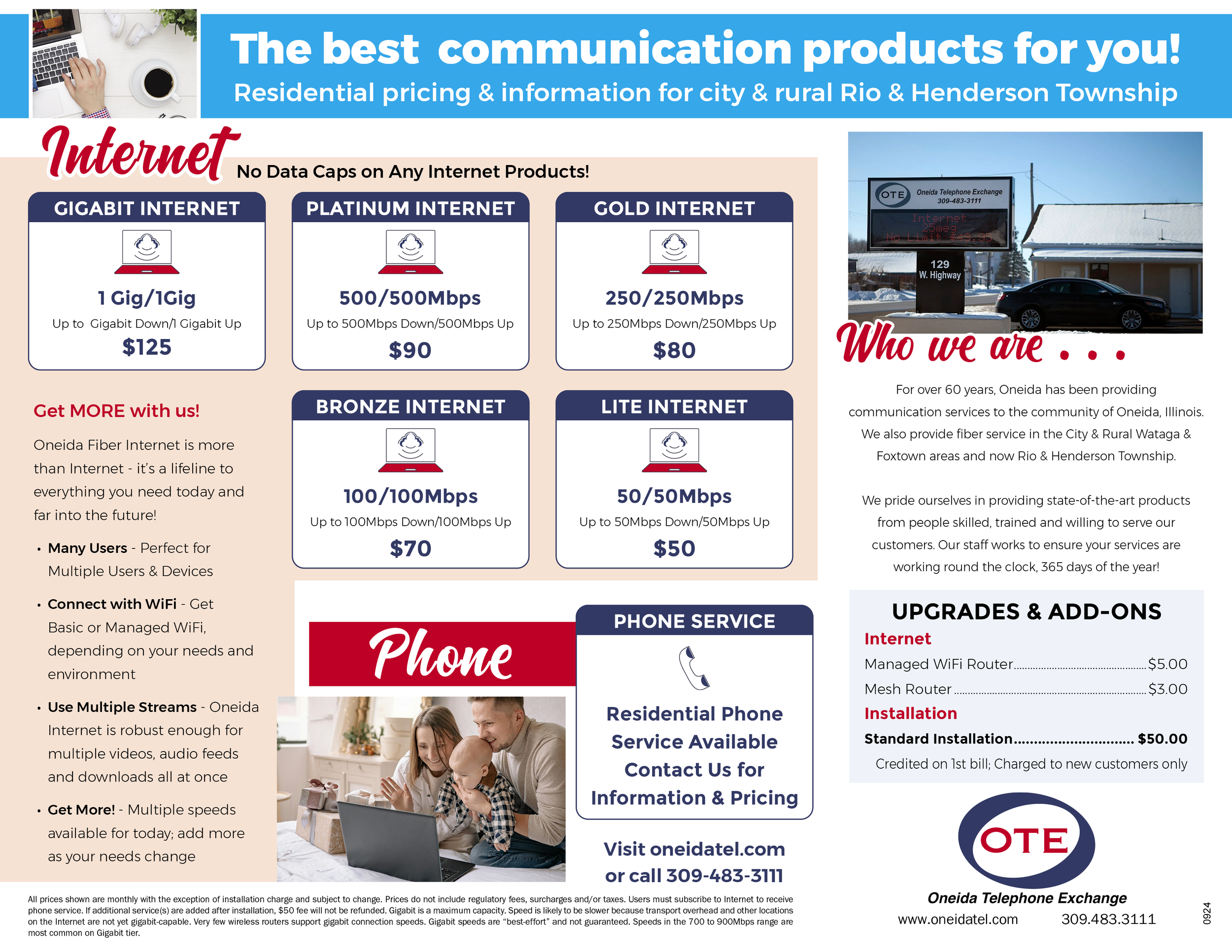 Fiber Projects — Oneida Tel