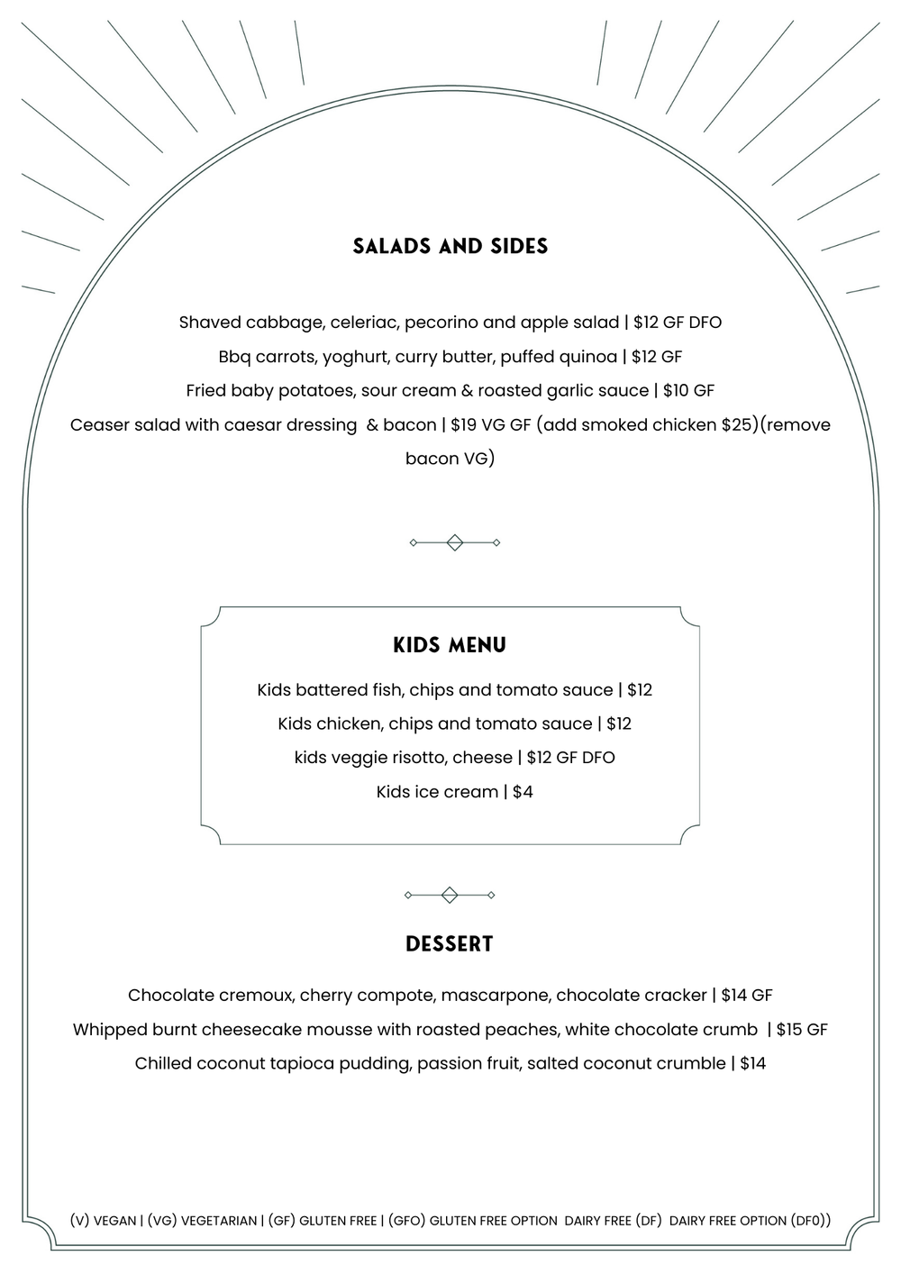 Food Menu — Hotel Commonwealth Ipswich