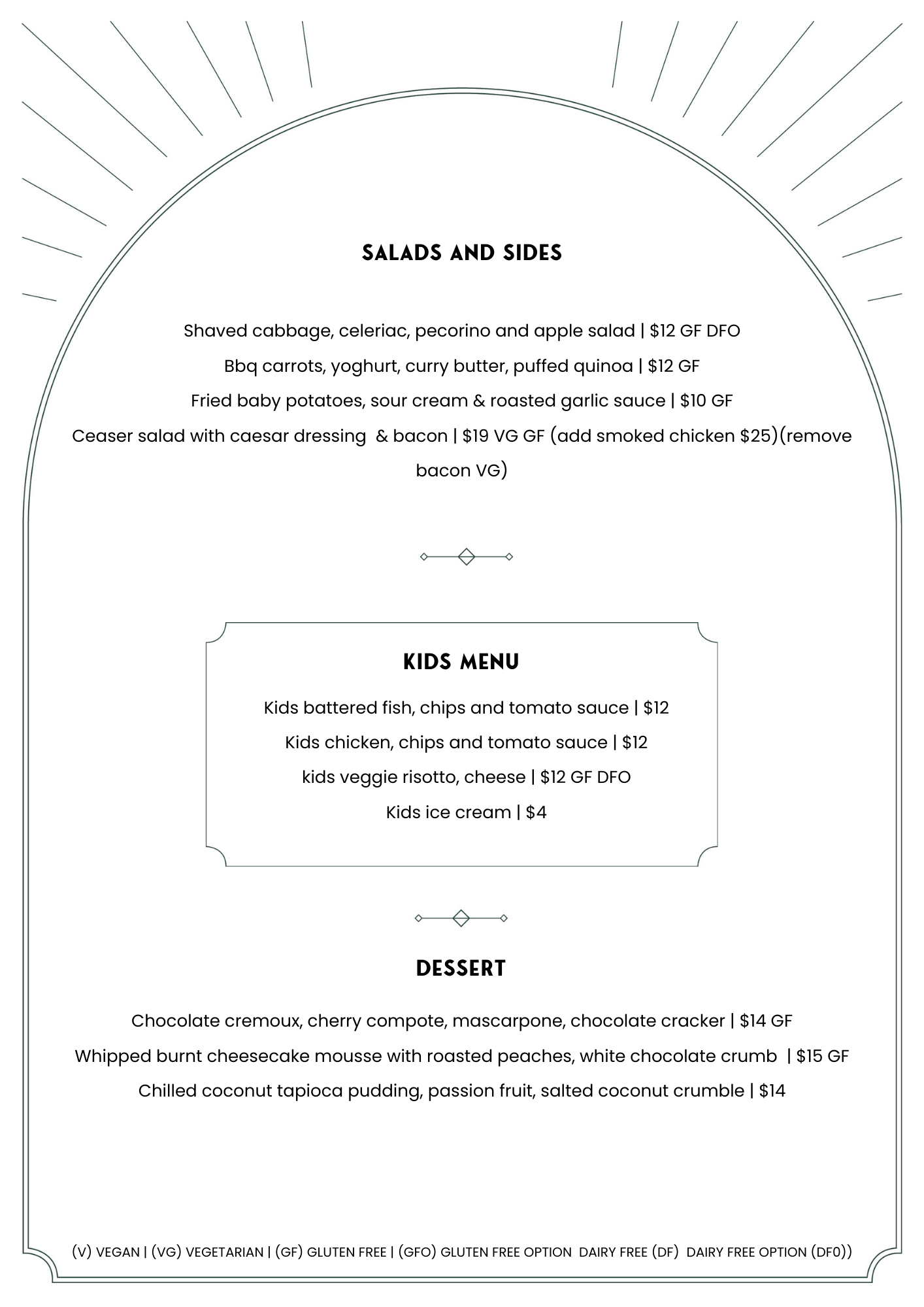 Food Menu — Hotel Commonwealth Ipswich