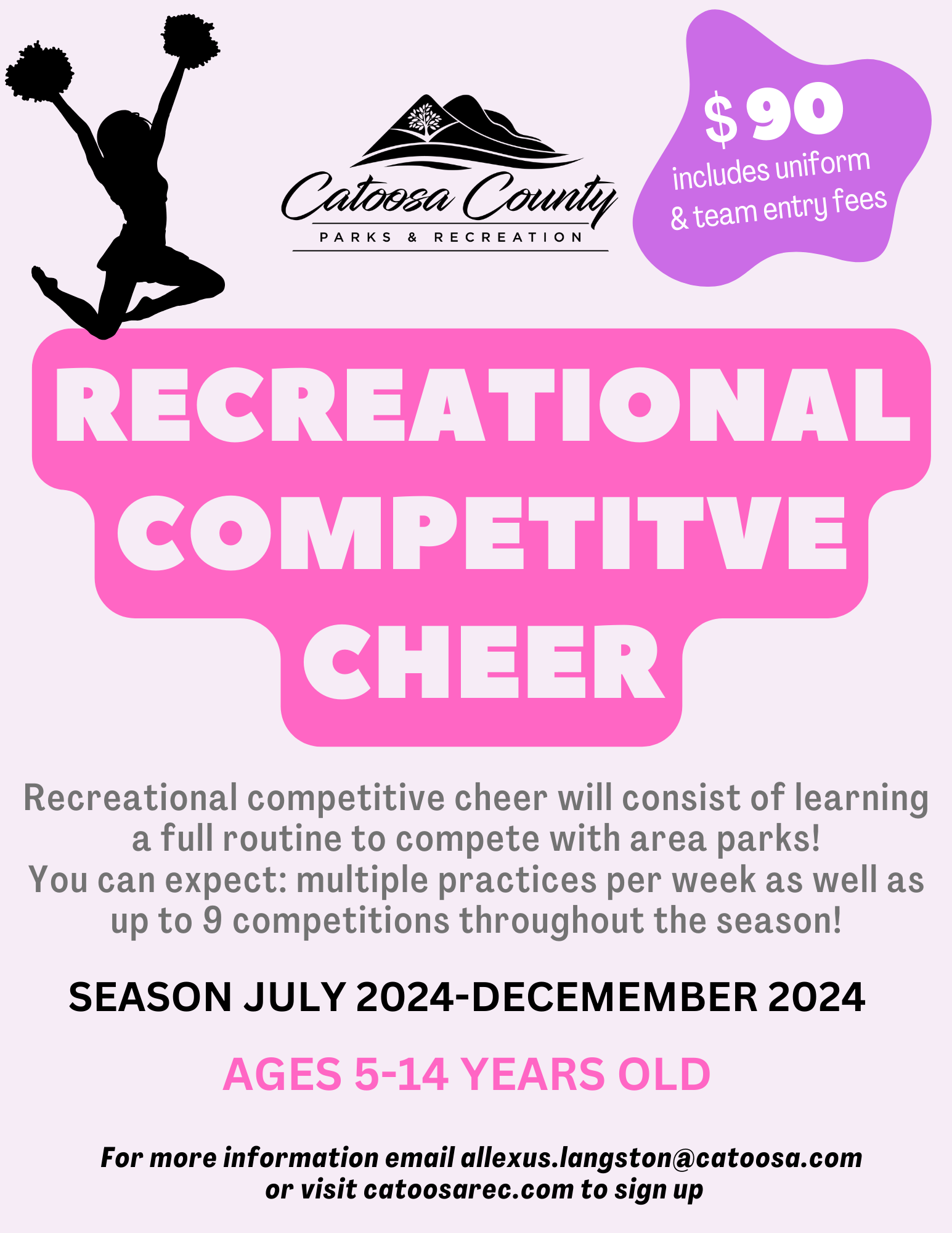 Cheer — Catoosa County Parks and Recreation