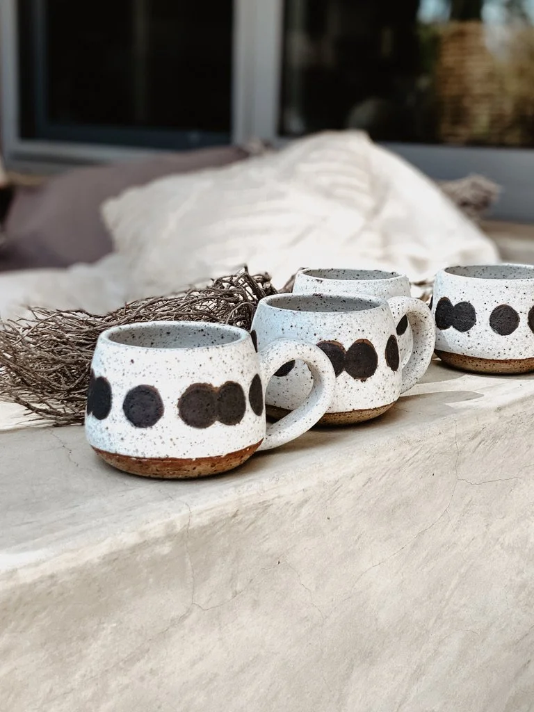 Short Mug ~ Hana ~ Poppy — River Ceramics