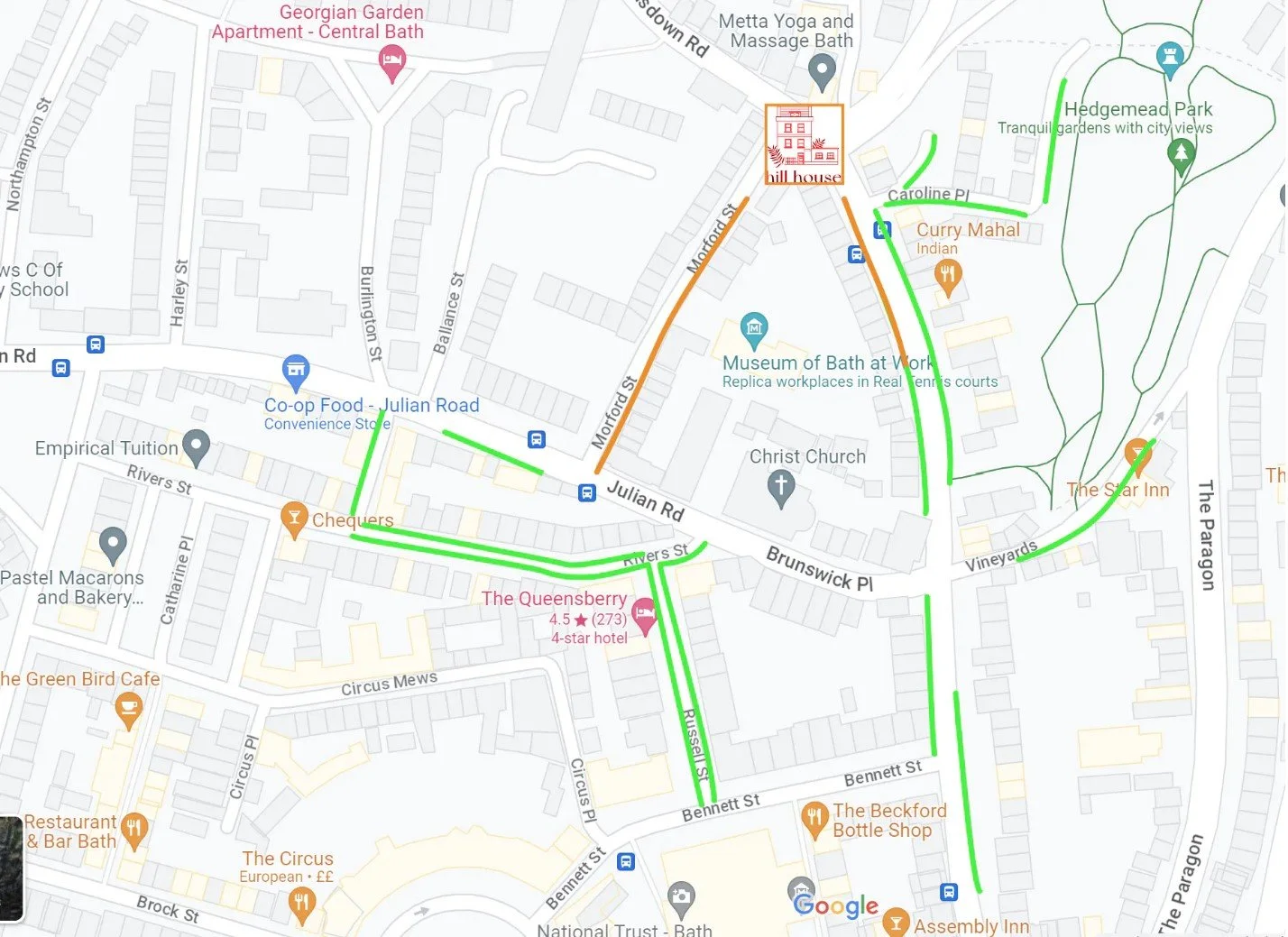 Parking — Hill House Bath