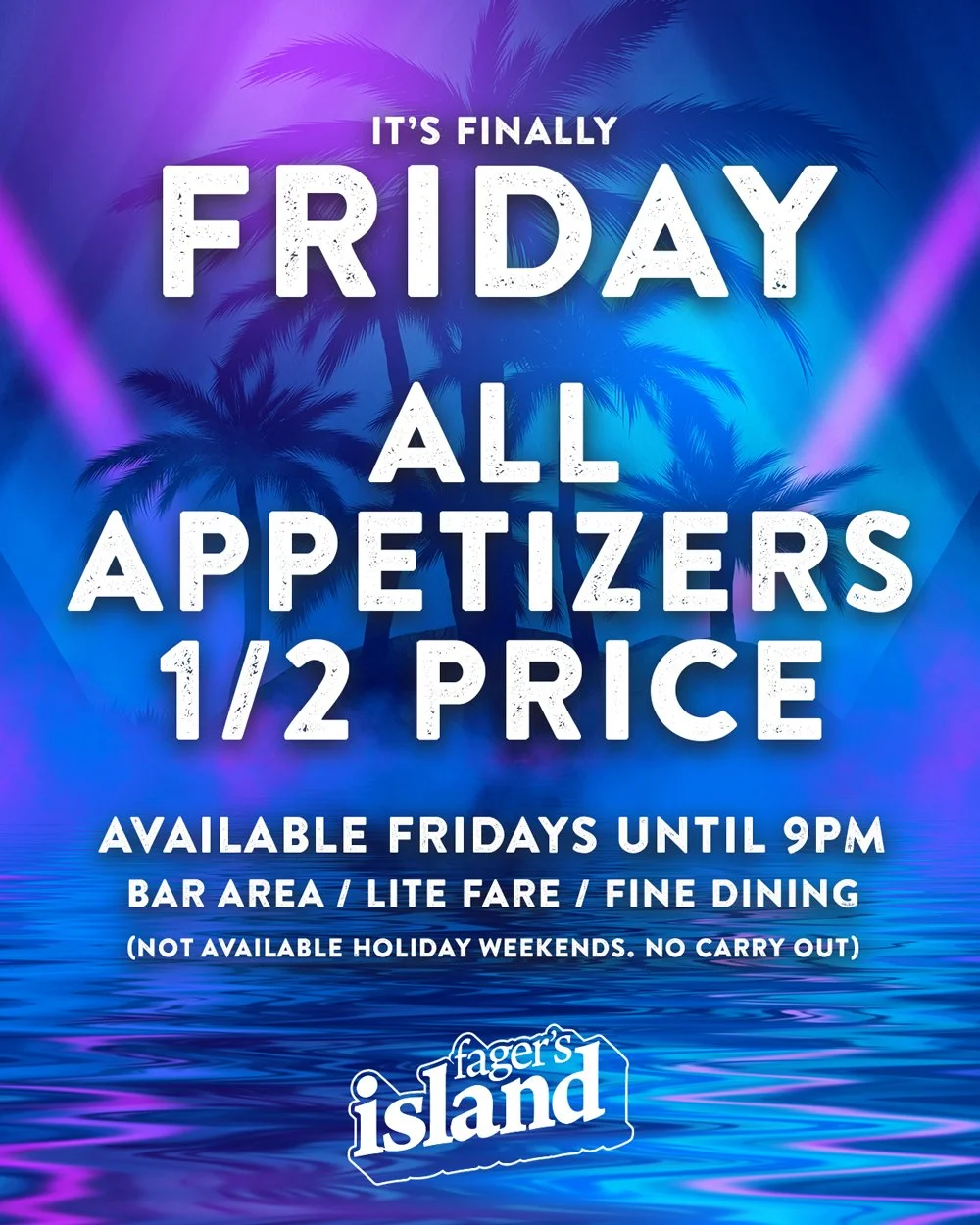 SPECIAL MENUS - fagers island ocean city — fagers island