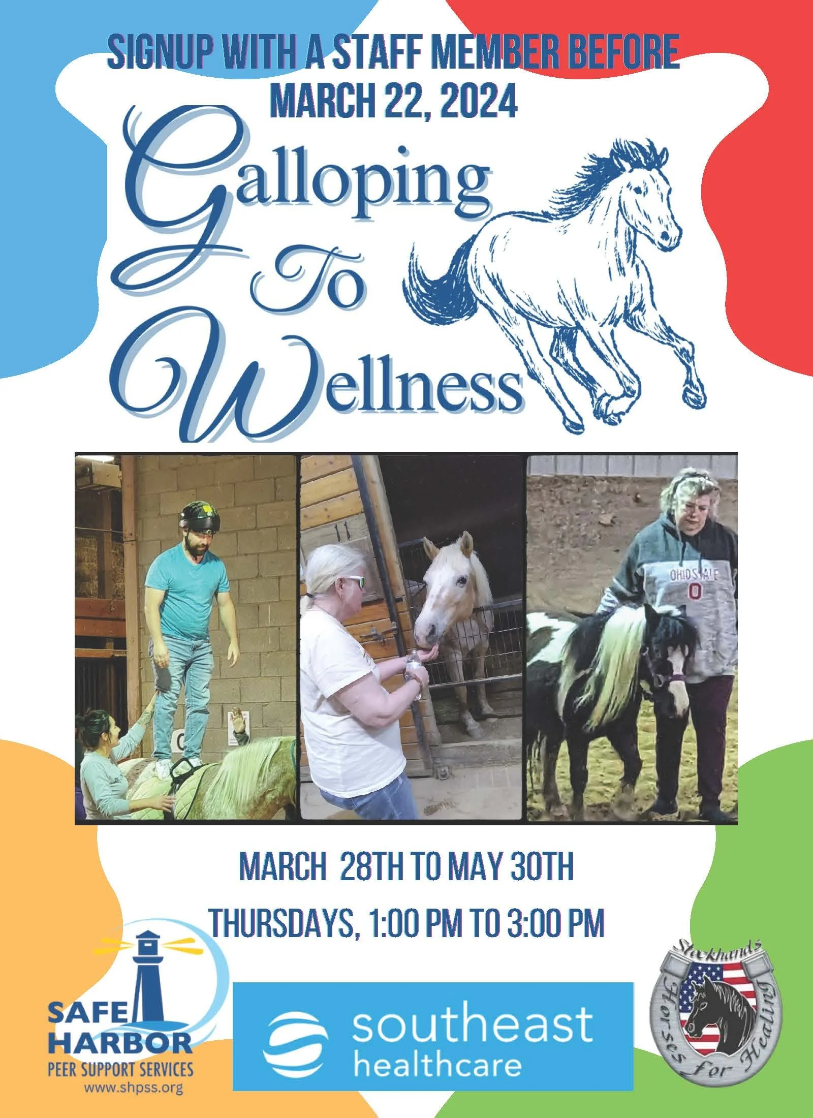 Galloping To Wellness — Safe Harbor Peer Support Services