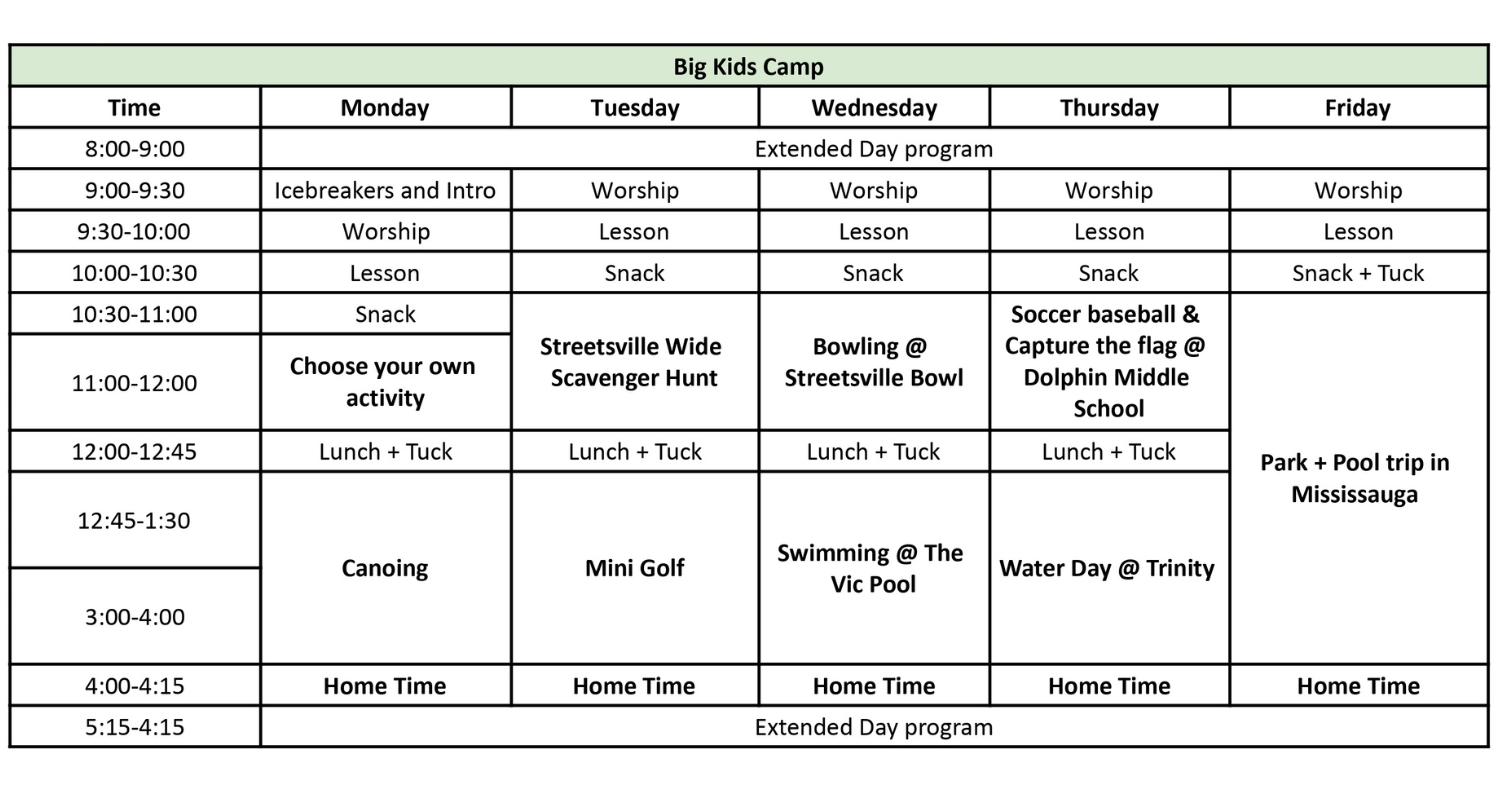 Big — Camp Trinity