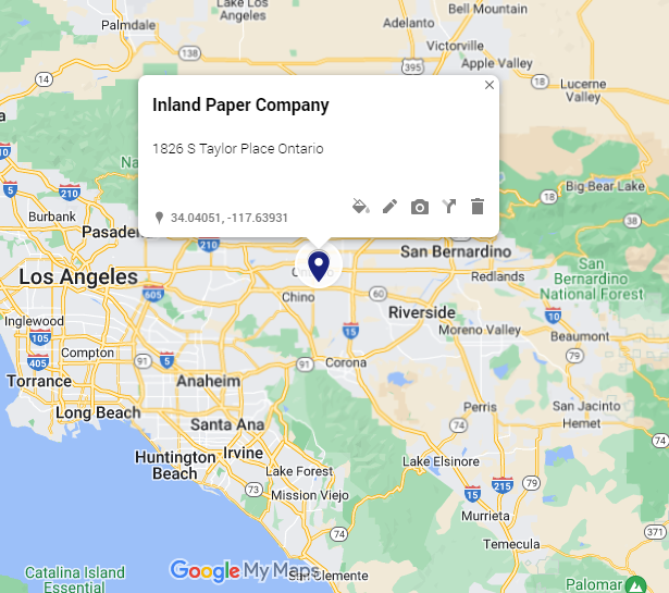 Service Area — Inland Paper Company Inc