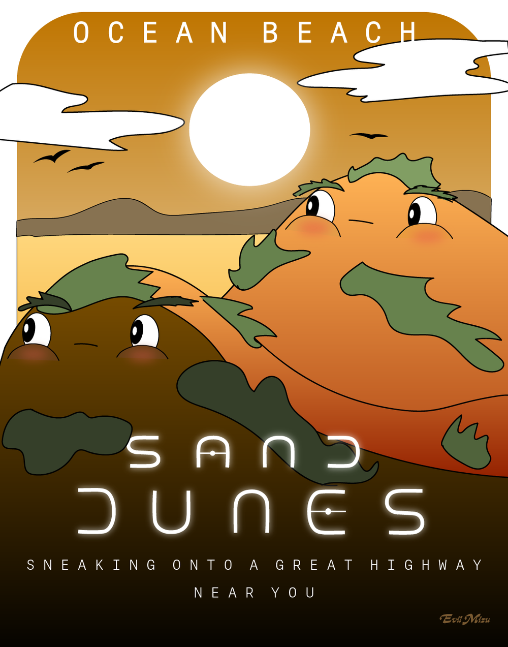 Ocean Beach Sand Dunes — Evil Mizu