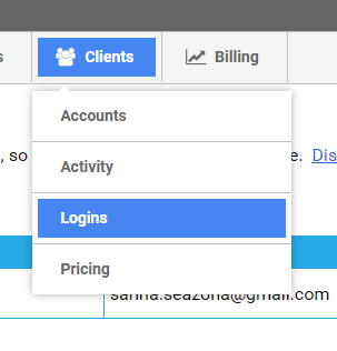 Client Logins — Seazona Support