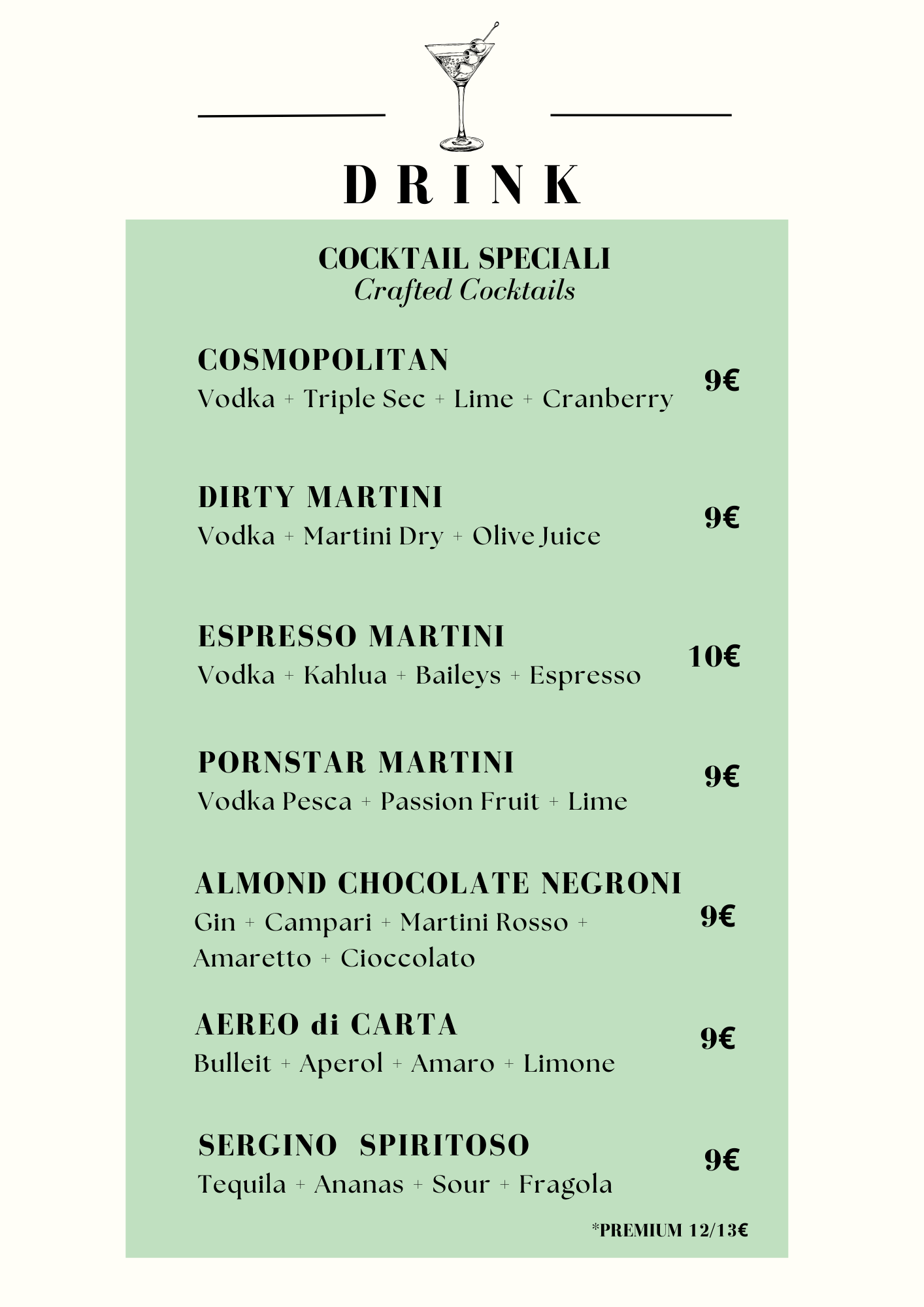 Menu — Green Street Wine Bar Bistrot