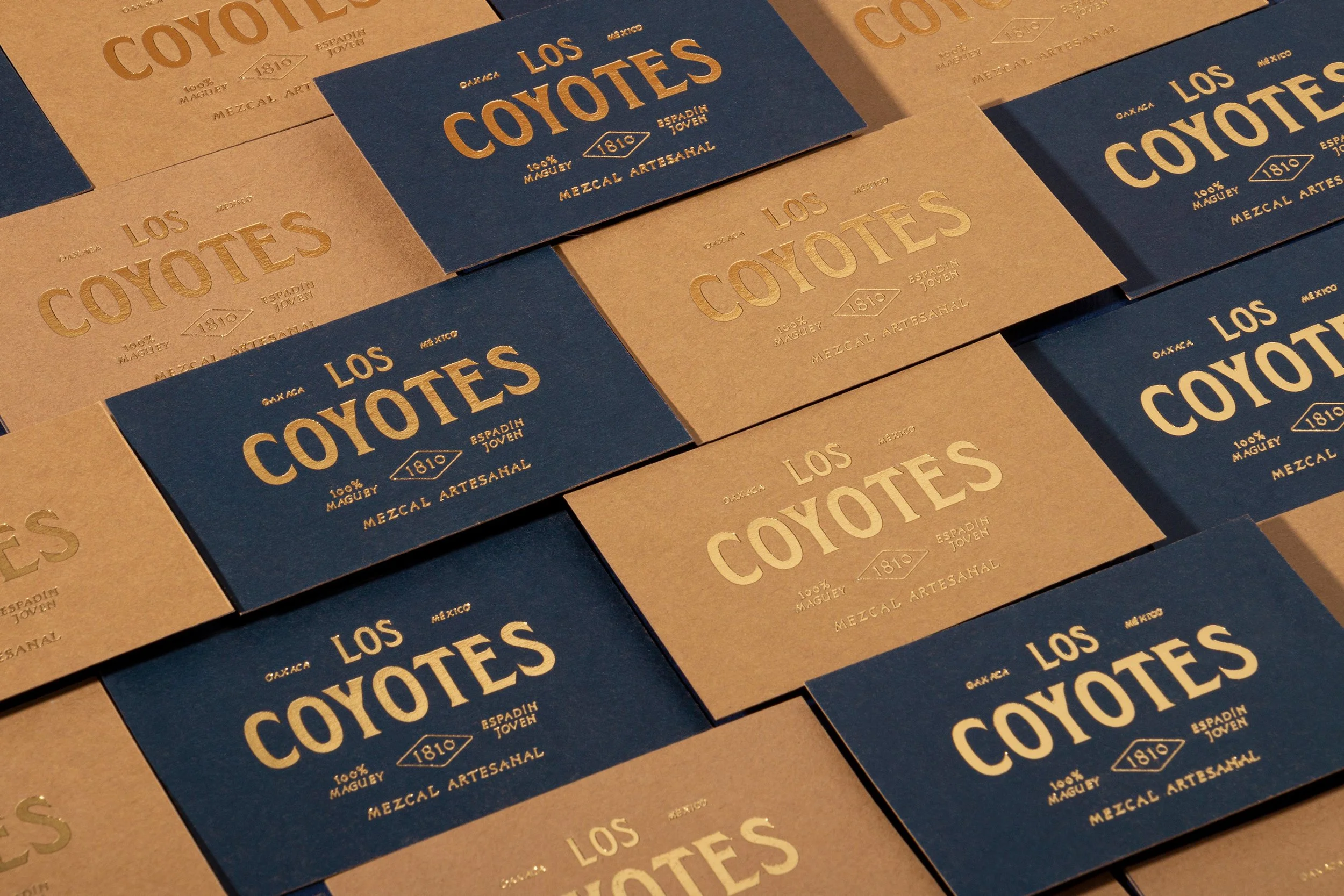Branding for LOS COYOTES 1810 a high quality mezcal. | Estudio Albino