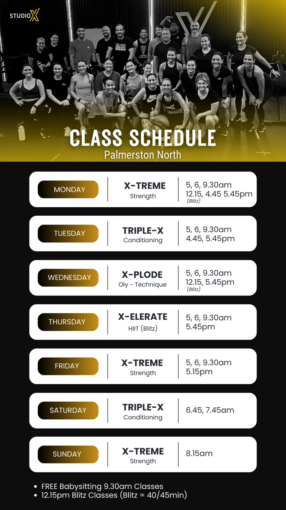 Studio X | Palmerston North | Strength & Conditioning Gym | NZ