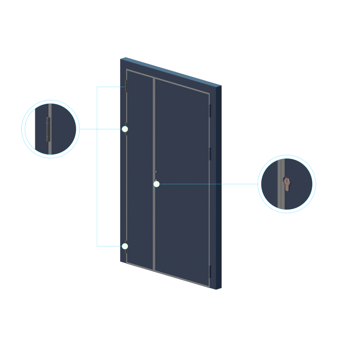 GalvaGuard Galvanized Steel Doors (without window) — Mattas Innovair