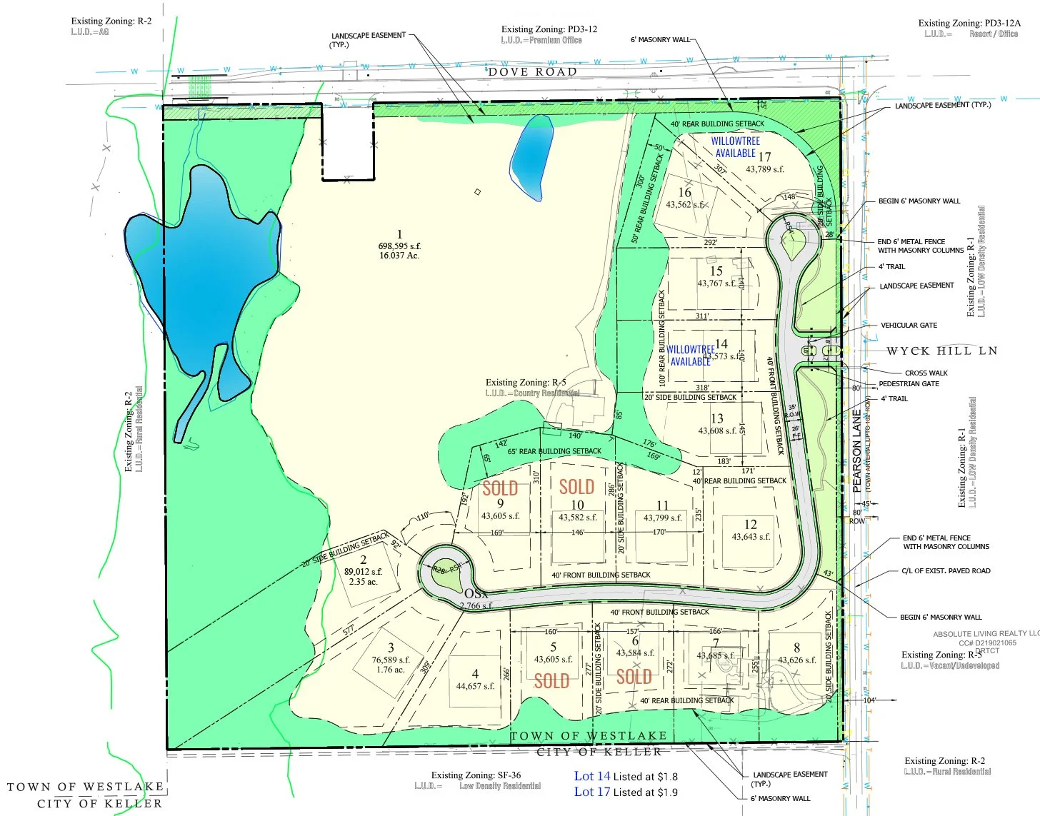 Available Neighborhoods | Custom Homes Southlake | WillowTree Custom Homes