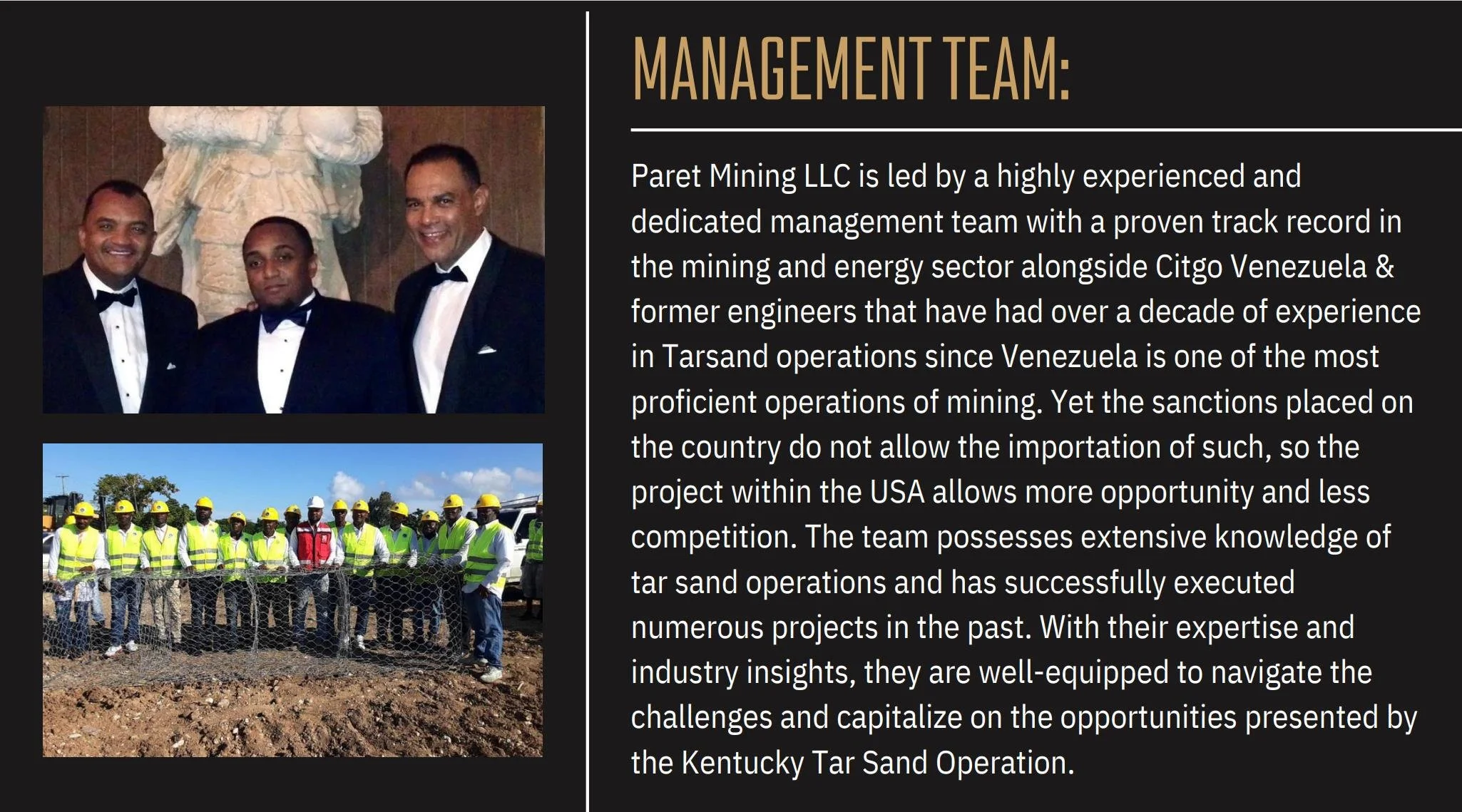 Oil & Gas Exploration & Production — Paret Mining