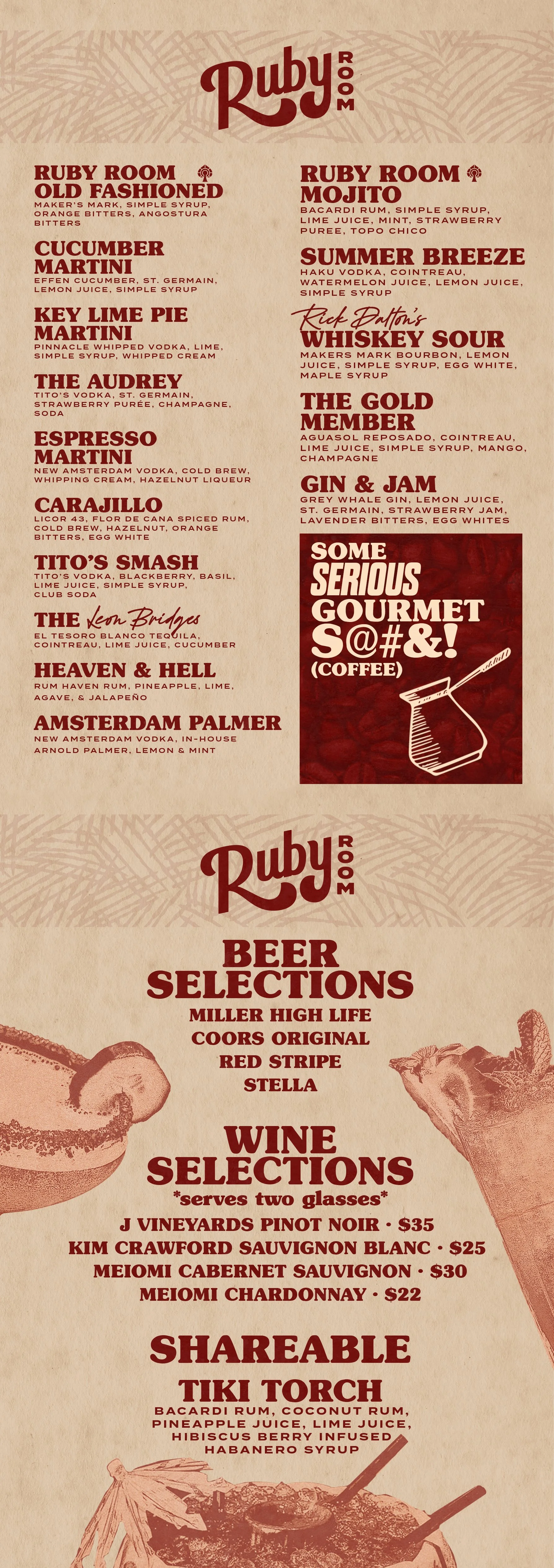 RUBY ROOM COCKTAILS — Green Light Social
