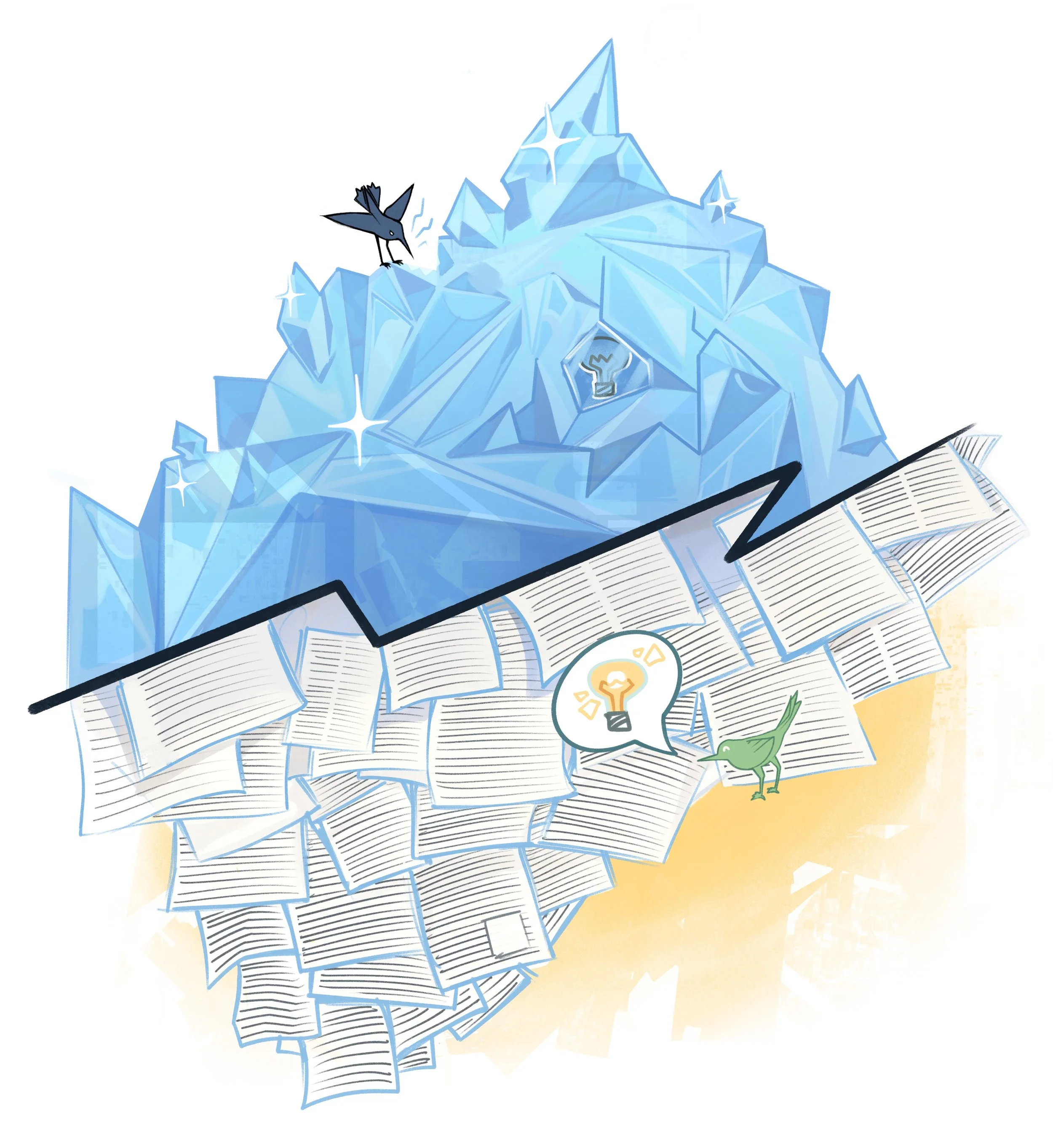 Editorial and Portrait Illustration: SciQuel — KM Illustration