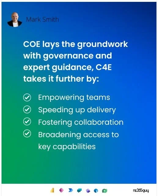 Boosting Value with C4E and CoE — nz365guy