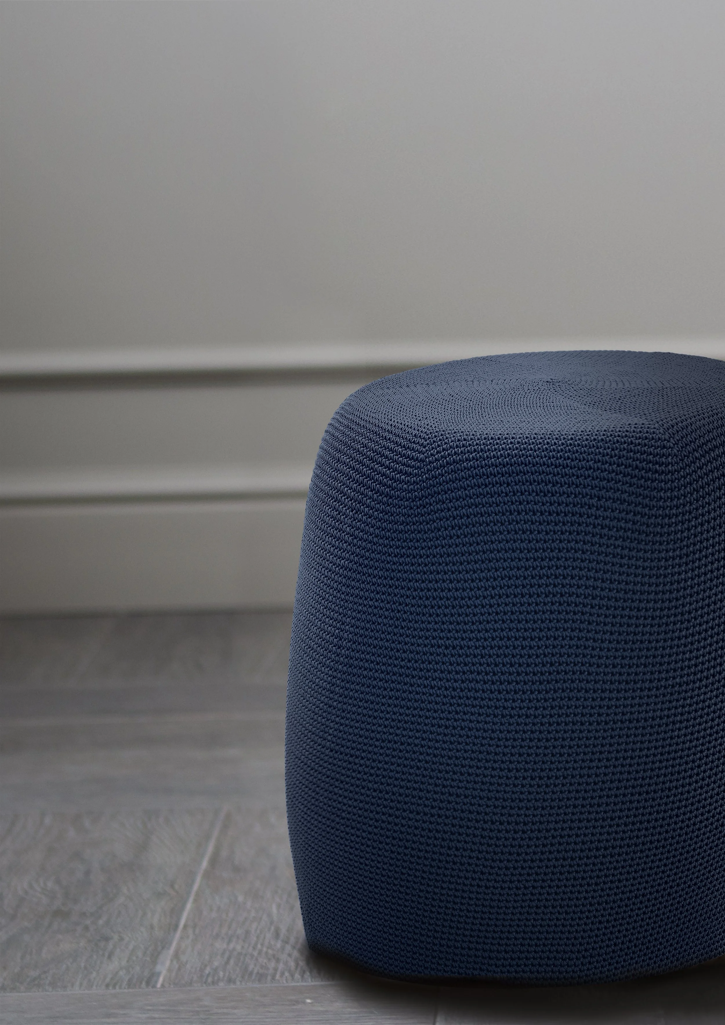 Mila Medium Pouf Silver — Thayer's Hardware and Patio